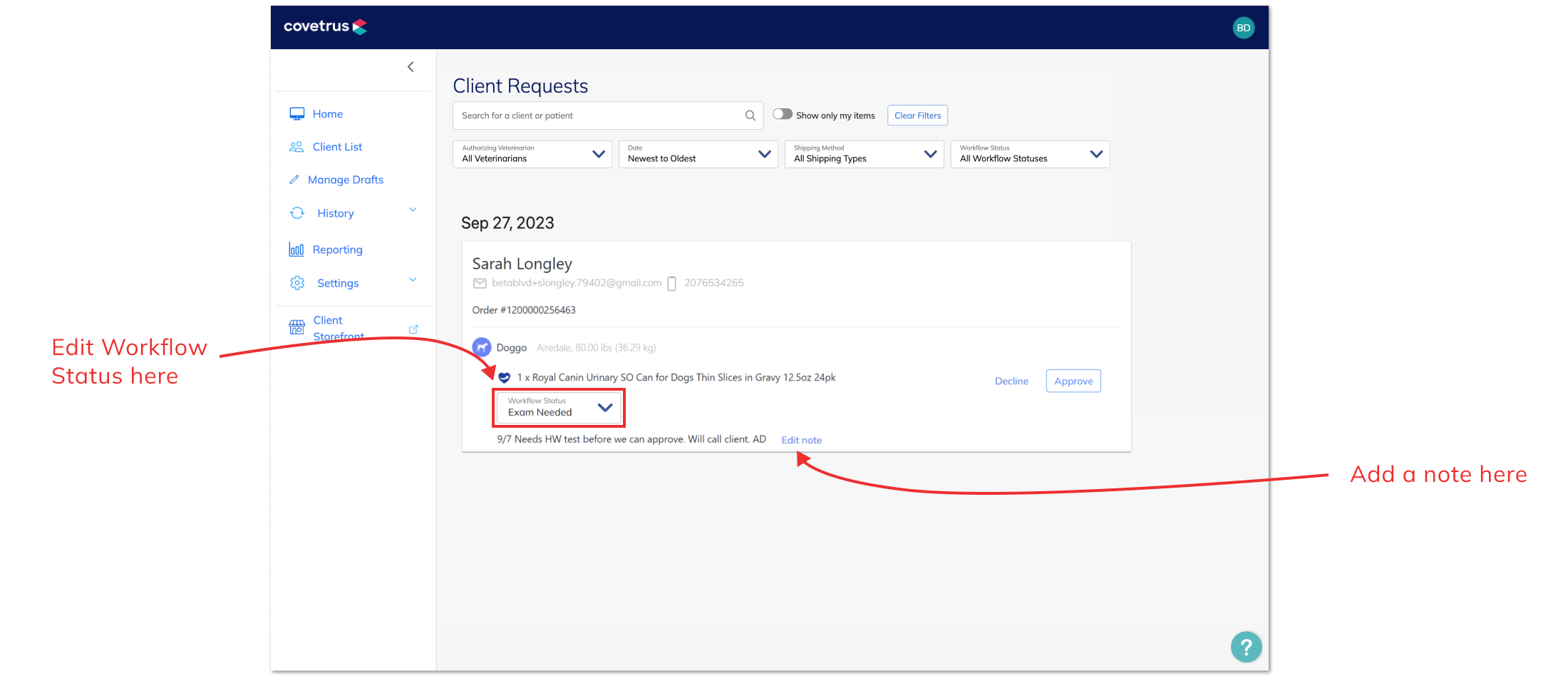 Workflows Tips & Best Practices – Covetrus