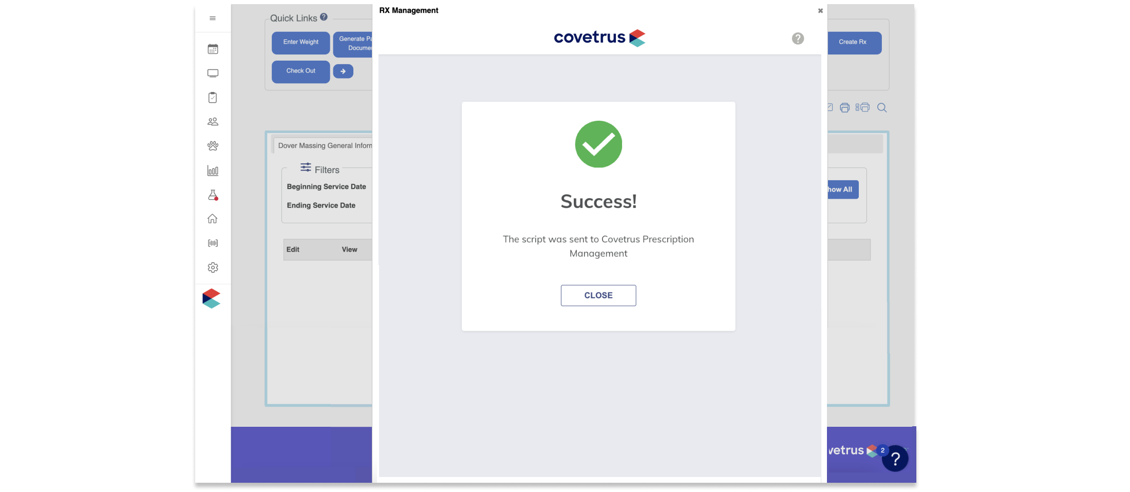 Covetrus Pulse™ & Covetrus® vRxPro Integration: Create Rx – Covetrus