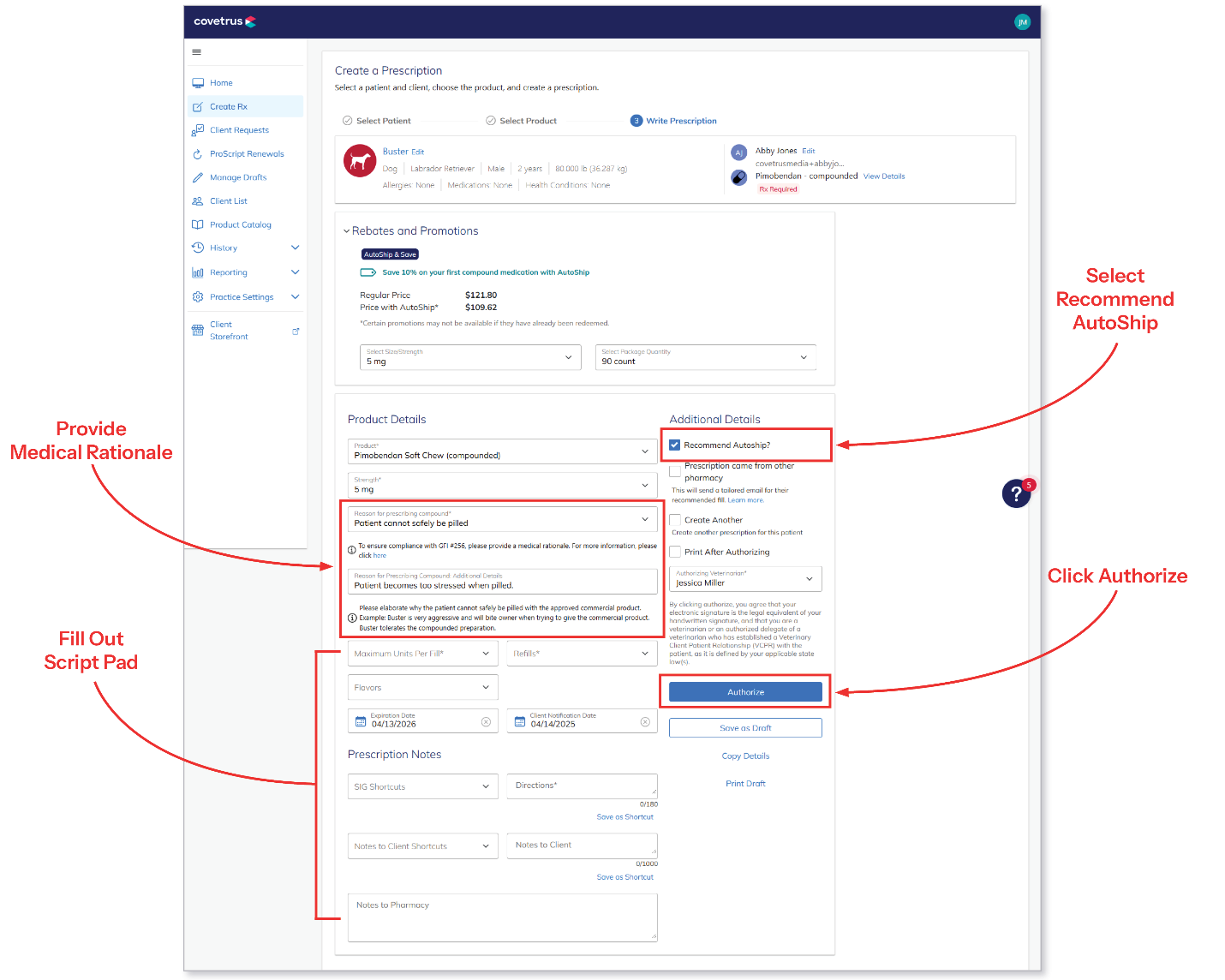 Creating a ProScript for a Compounded Medication – Covetrus