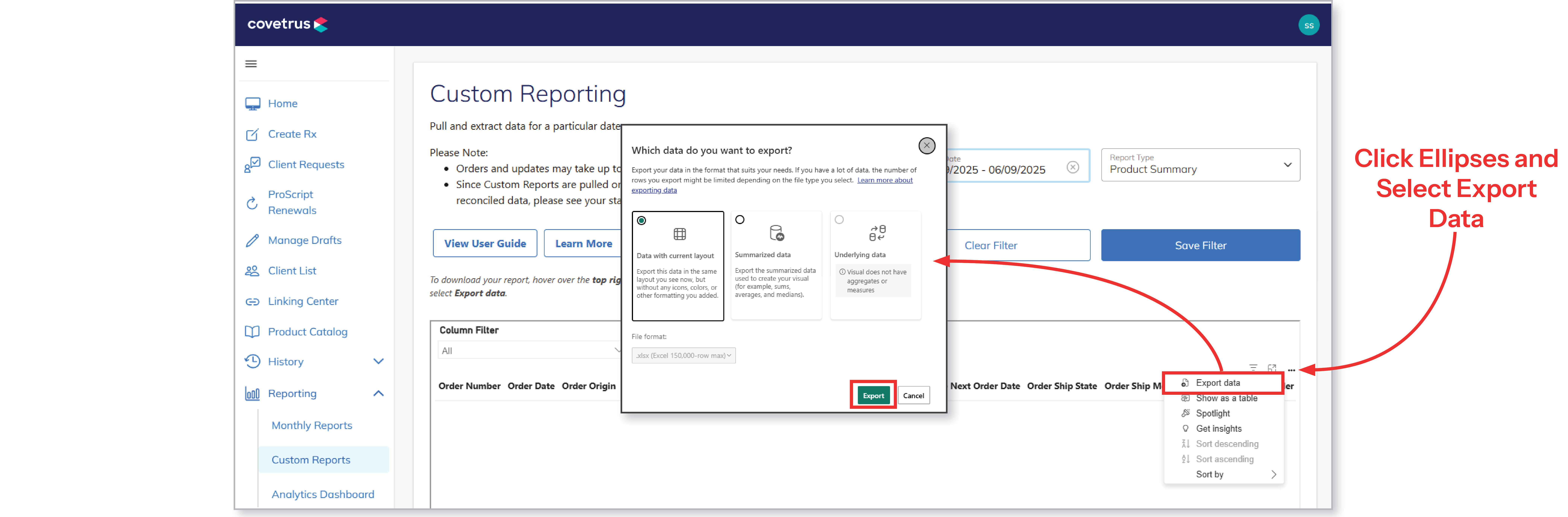 Building a Custom Report – Covetrus