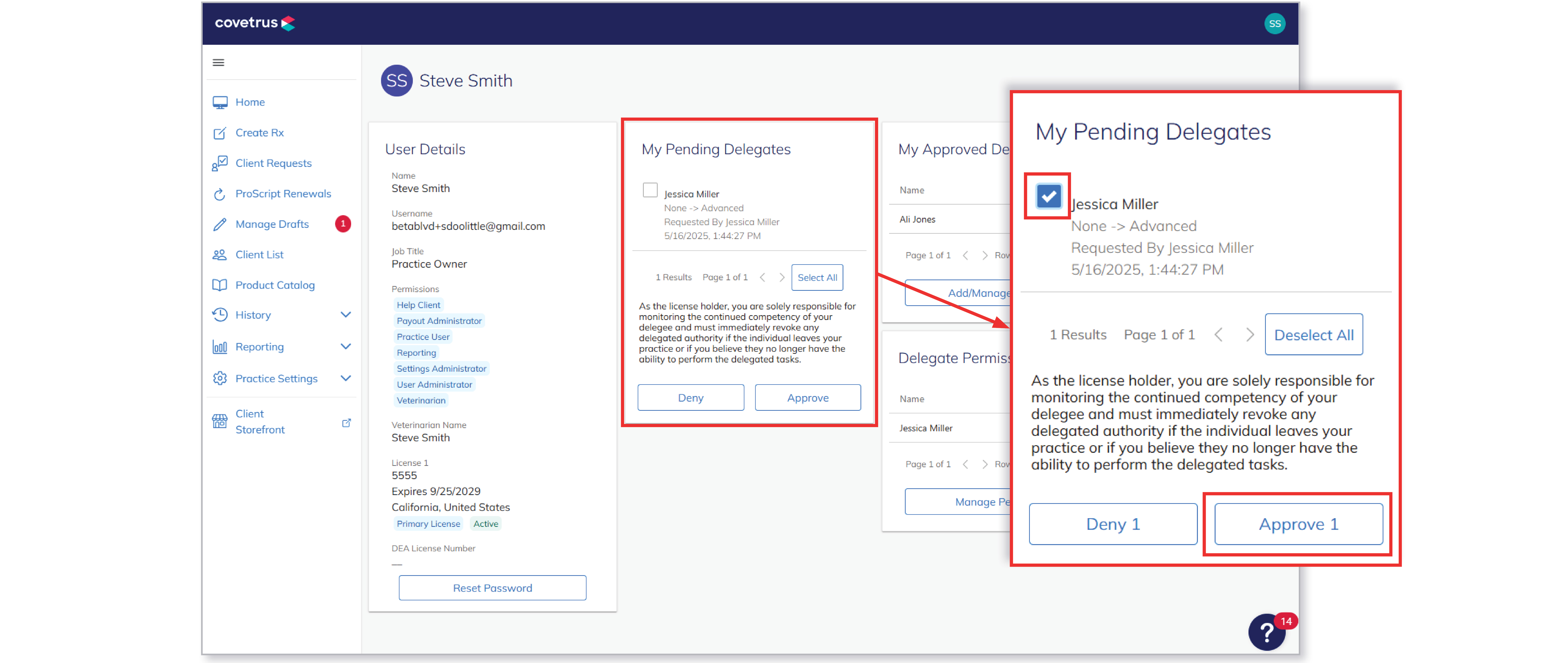 Managing Delegates as a Delegate Manager – Covetrus