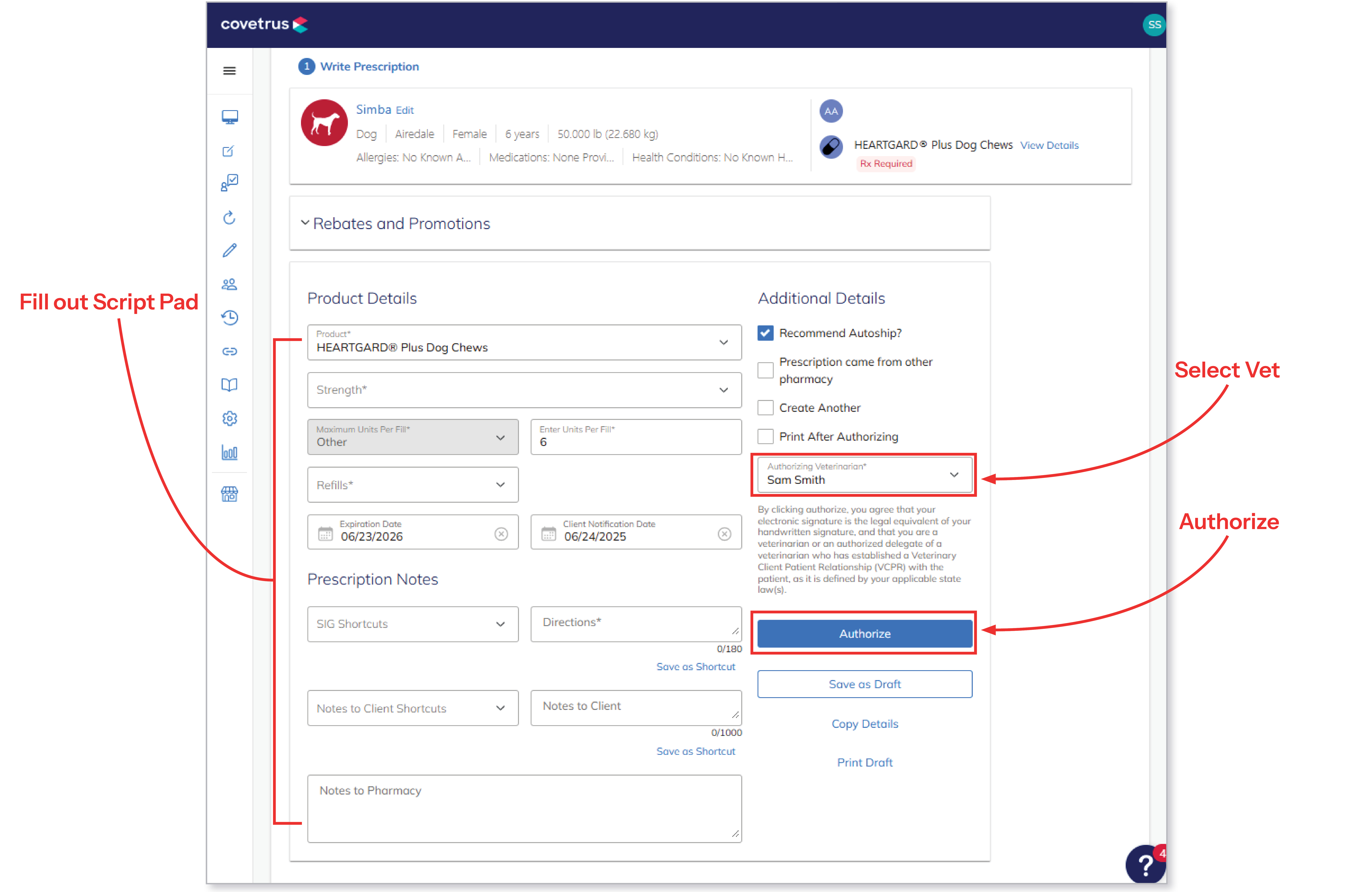 Acting on ProScript Renewals – Covetrus